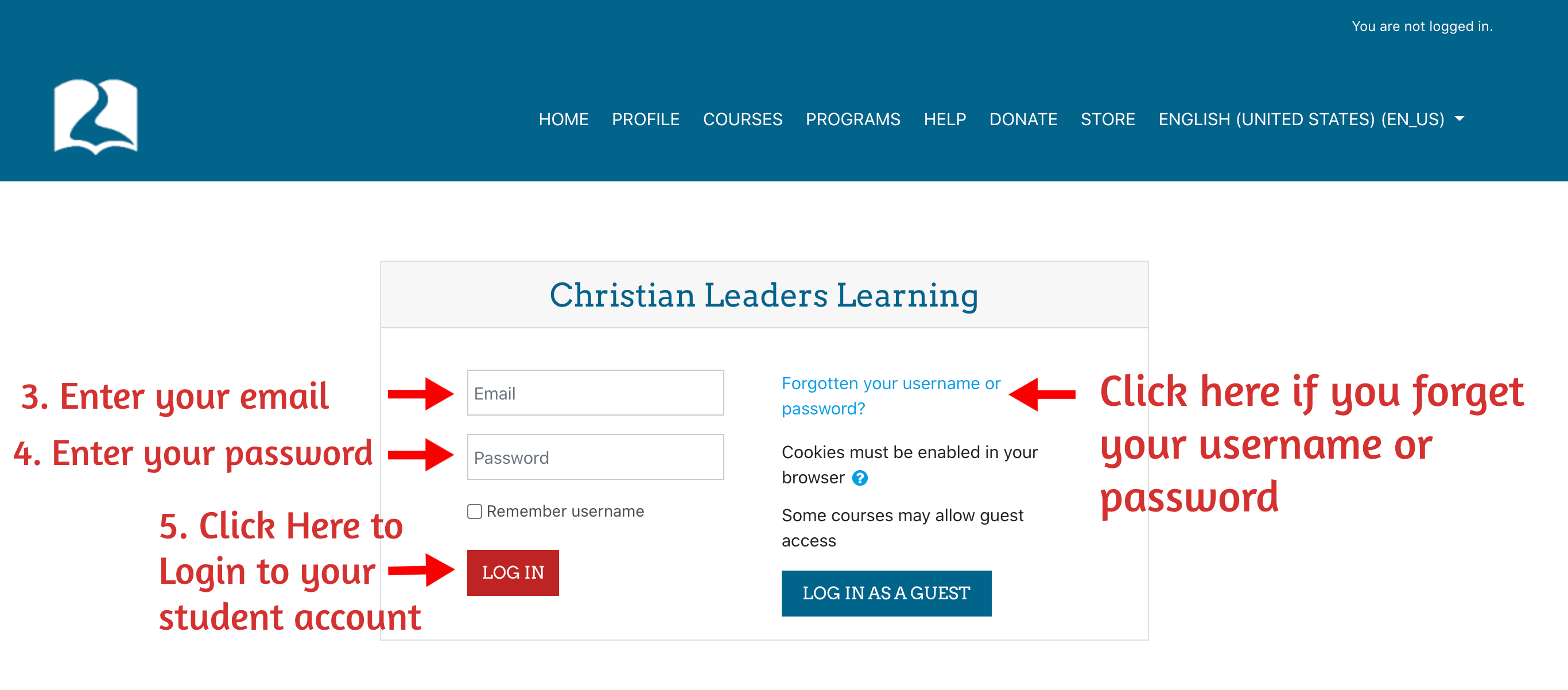 Getting Started: How to log back in to your student account | CLI